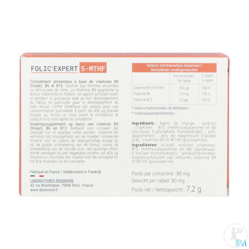 Densmore Folic'Expert 5-MTHF 90 Tabletten | Newpharma