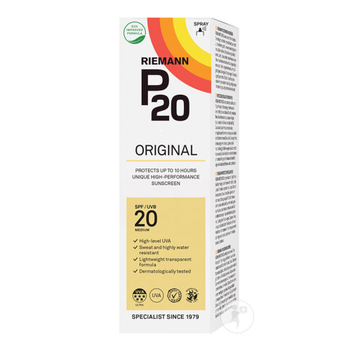 Riemann P20 Original Sonnenschutzspray SPF20 Flakon 85ml | Newpharma