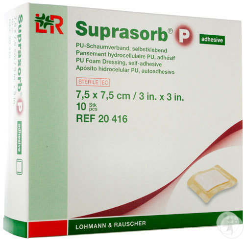 Lohmann & Rauscher Suprasorb P Hydrozelluläres Pflaster Pu Kleber 7,5x7 ...