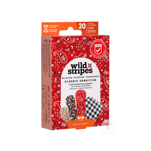 Wild Stripes Classic Sensitive Pflaster Fashion 20 Stück | Newpharma