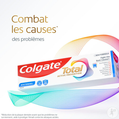 Colgate Total Dentifrice Blancheur Naturelle 75ml | Newpharma