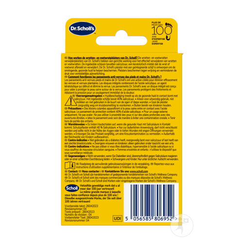 Dr Scholl's Verrues Pieds Pansements Anti-Verrues 21 Pièces | Newpharma