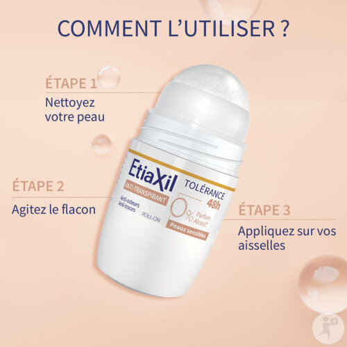 Etiaxil Anti-Transpirant Transpiration Modérée Aisselles Tolérance 48h ...