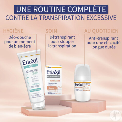Etiaxil Anti-Transpirant Transpiration Modérée Aisselles Tolérance 48h ...