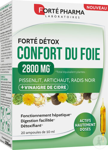 Forté Pharma Forté Détox Confort Du Foie 2800 20 Ampoules | Newpharma