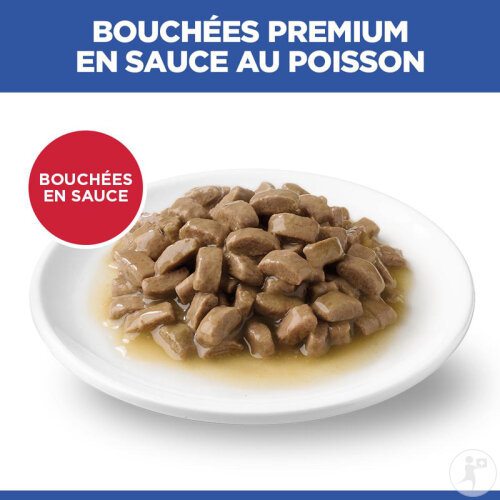 Hill's Science Plan Aliment Humide Chat Adulte Au Poisson De Mer Sachet ...