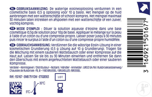 Mercurochrome Solution Aqueuse D'Eosine 1% Flacon 100ml | Newpharma