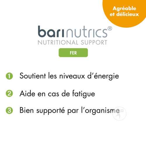 Metagenics BariNutrics Nutritional Support Fer Goût Fraise 90 Comprimés ...