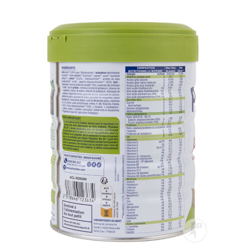 Physiolac Lait Bio Ar 1er Âge Certifié Bio Boîte 800g | Newpharma