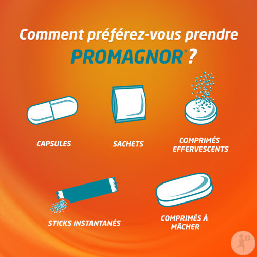 Promagnor Magnésium Hautement Dosé 450mg Capsules 90 + 15 Capsules ...