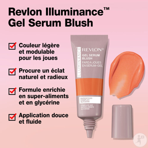 Revlon Illuminance Gel Sérum Blush N°130 Beaming Coral 11ml | Newpharma