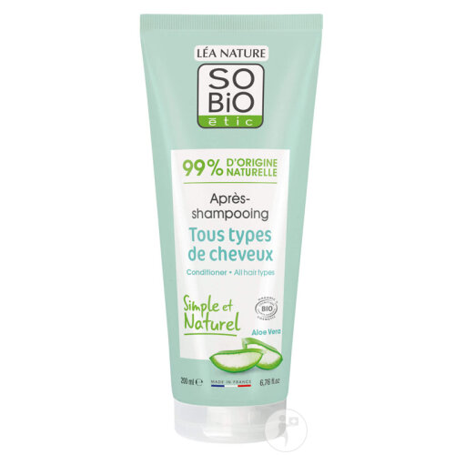So'Bio Étic Après-Shampooing Tous Types De Cheveux Aloe Vera Bio Tube ...