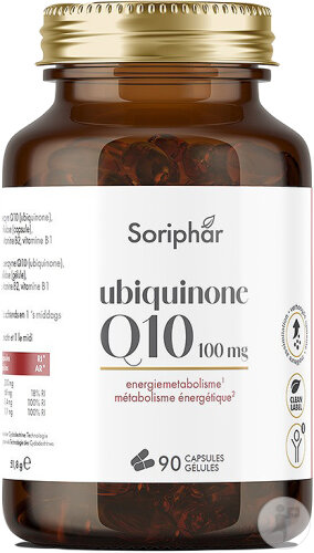 Soria Natural Ubiquinone Coenzyme Q10 100mg 90 Gélules | Newpharma