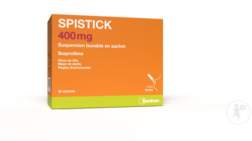 Spistick 400mg Ibuprofène Anti-Douleur Anti-Fièvre Suspension Buvable ...