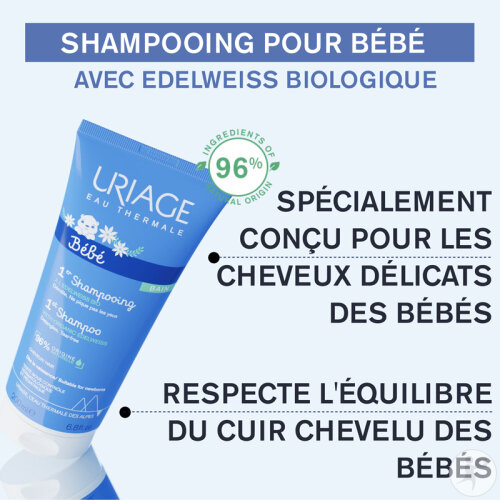 Uriage Bébé 1er Shampoing Extra-Doux Sans Savon 200ml | Apo24