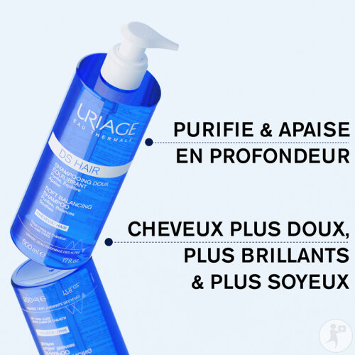 Uriage DS Hair Shampoing Doux Équilibrant Tous Types De Cheveux Flacon ...