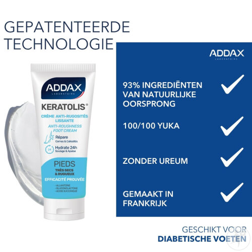 Addax Keratolis Anti-Ruwheids Verzorgende Crème Voor Zeer Droge & Ruwe ...