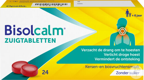 Bisolcalm Pastilles Droge Hoest En Prikkelhoest Suikervrij Vanaf 6 Jaar ...