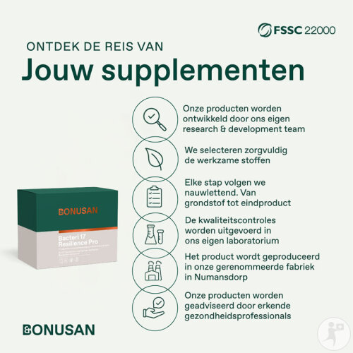 Bonusan Bacteri 17 Expert Resilience Voedingssupplement 28 Zakjes ...