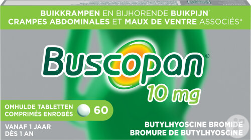 Buscopan 10mg 60 Omhulde Tabletten | Newpharma