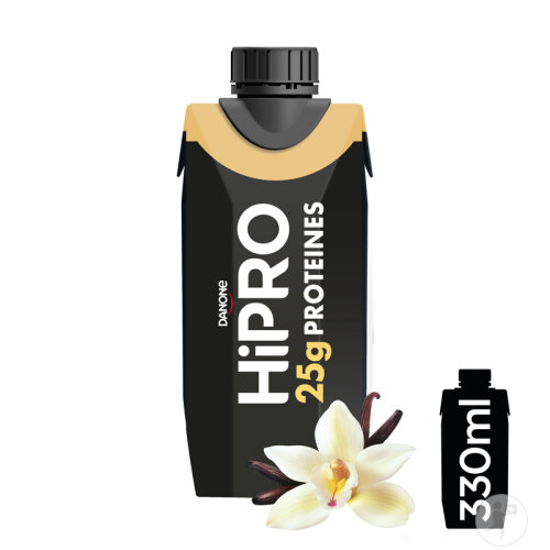 Danone HiPRO Protein Drink Sportdrank 25g Eiwitten Vanillesmaak 330ml ...