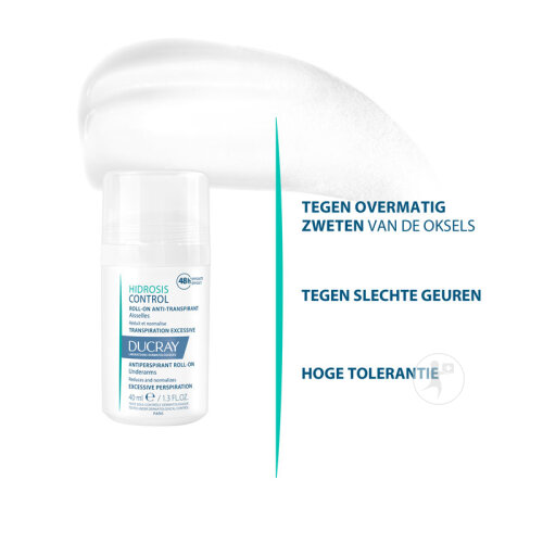 Ducray Hidrosis Control Anti-Transpirant Roll-On Overmatig Zweten ...