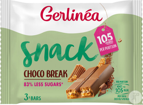 Gerlinéa Snack Choco Break 3x21,5g | Newpharma