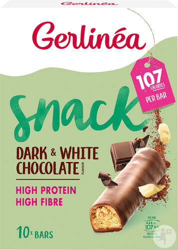 Gerlinea Snackrepen Pure & Witte Chocolade 310g | Newpharma