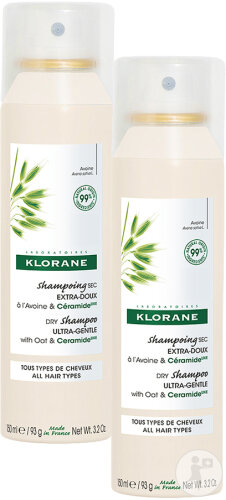 Klorane Haver & Ceramide Droogshampoo Extra-Zacht Alle Haartypes 150ml ...