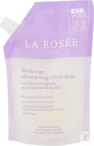 La Rosée Lijnzaad En Keratine Ultra Milde Shampoo Bio Navulling 400ml ...