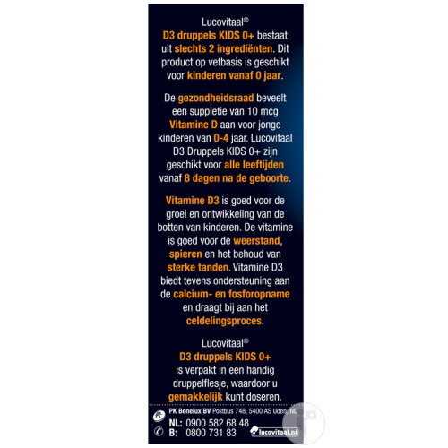 Lucovitaal D3 Vitamine Druppels Kinderen Fles 50ml | Newpharma