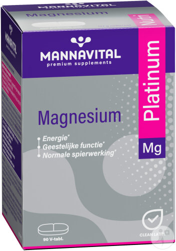 MannaVital Magnesium Platinum 90 Tabletten | Newpharma