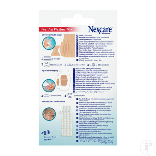 Nexcare First Aid Plasters Mix Gemengde Eerst Hulp Pleisters 20 ...