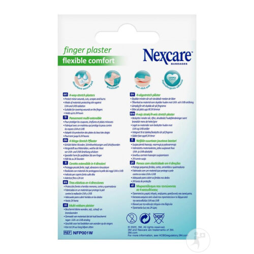 Nexcare Flexible Comfort Vingerpleisters Multi-Uitbreidbare 10 ...