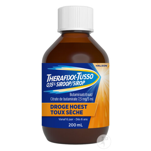 Therafixx-Tusso 0,15% Sirop Fles 200ml | Newpharma