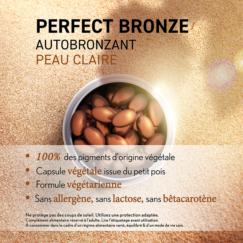 Oenobiol Solaire Perfect Bronze Autobronzant Peau Claire Complément ...